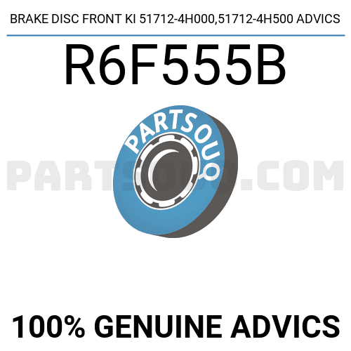 BRAKE DISC FRONT KI 51712-4H000,51712-4H500 ADVICS R6F555B | ADVICS ...