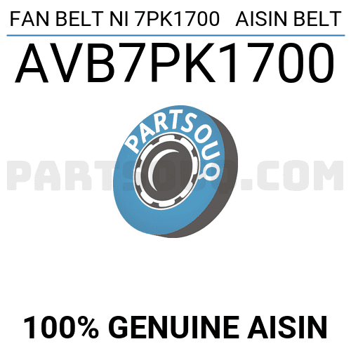 FAN BELT NI 7PK1700 AISIN BELT AVB7PK1700 | AISIN Parts | PartSouq