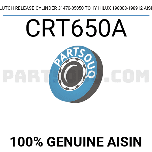 CLUTCH RELEASE CYLINDER 31470-35050 TO 1Y HILUX 198308-198912 AISIN ...