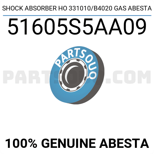 SHOCK ABSORBER HO 331010/B4020 GAS ABESTA 51605S5AA09 | Abesta Parts ...