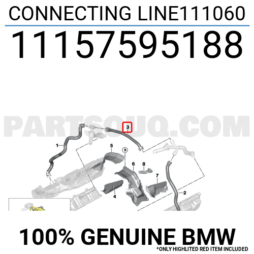 CONNECTING LINE111060 11157595188 | BMW Parts | PartSouq