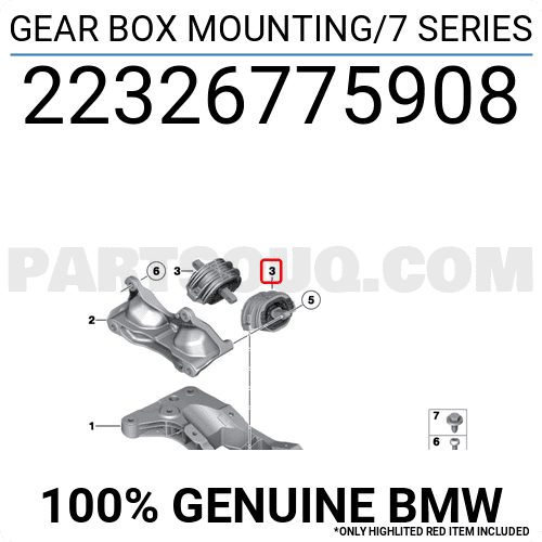 GEAR BOX MOUNTING/7 SERIES 22326775908 | BMW Parts | PartSouq