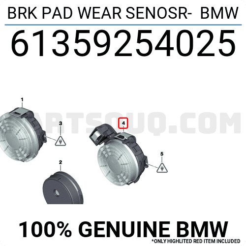 BRK PAD WEAR SENOSR- BMW 61359254025 | BMW Parts | PartSouq