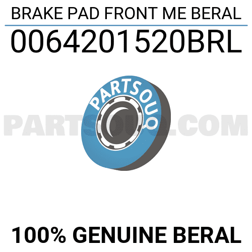 BRAKE PAD FRONT ME BERAL 0064201520BRL | Beral Parts | PartSouq