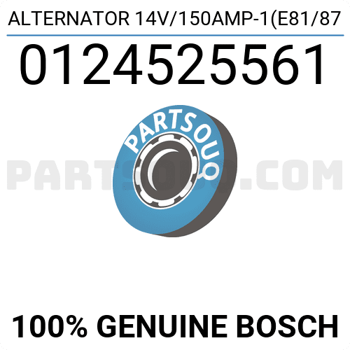 ALTERNATOR 14V/150AMP-1(E81/87 0124525561 | Bosch Parts | PartSouq