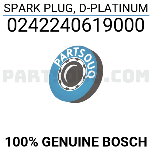SPARK PLUG, D-PLATINUM 0242240619000 | Bosch Parts | PartSouq