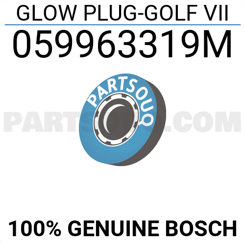 GLOW PLUG-GOLF VII 059963319M | Bosch Parts | PartSouq