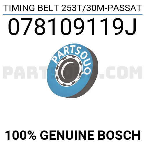 TIMING BELT 253T/30M-PASSAT 078109119J | Bosch Parts | PartSouq