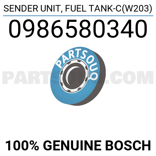 SENDER UNIT, FUEL TANK-C(W203) 0986580340 | Bosch Parts | PartSouq
