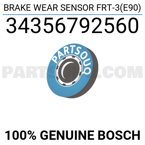 BRAKE WEAR SENSOR FRT-3(E90) 34356792560 | Bosch Parts | PartSouq