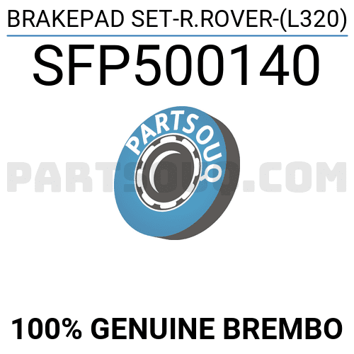 BRAKEPAD SET-R.ROVER-(L320) SFP500140 | Brembo Parts | PartSouq