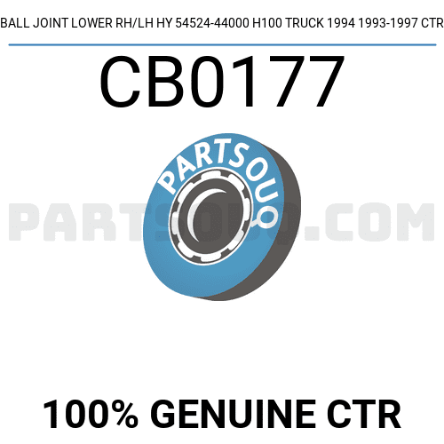 BALL JOINT LOWER RH/LH HY 54524-44000 H100 TRUCK 1994 1993-1997 CTR ...