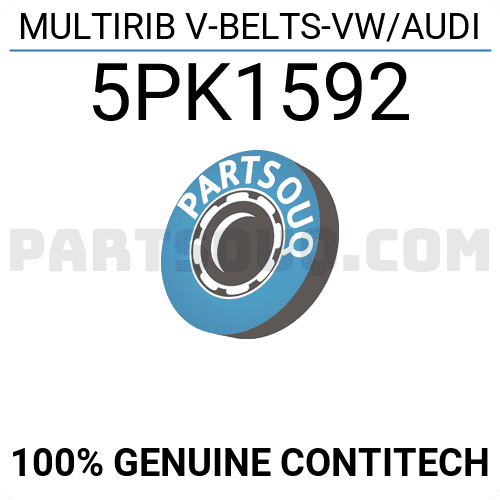 MULTIRIB V-BELTS-VW/AUDI 5PK1592 | Contitech Parts | PartSouq