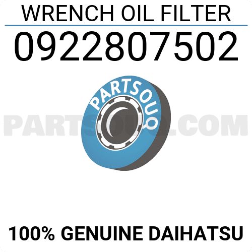 WRENCH OIL FILTER 0922807502 | Daihatsu Parts | PartSouq