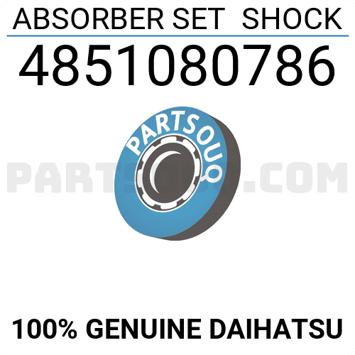 ABSORBER SET SHOCK 4851080786 | Daihatsu Parts | PartSouq