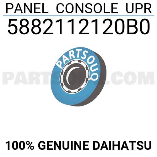 PANEL CONSOLE UPR 5882112120B0 | Daihatsu Parts | PartSouq