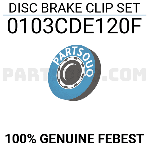 DISC BRAKE CLIP SET 0103CDE120F | FEBEST Parts | PartSouq