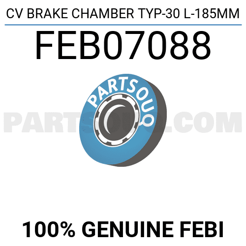 CV BRAKE CHAMBER TYP-30 L-185MM FEB07088 | FEBI Parts | PartSouq