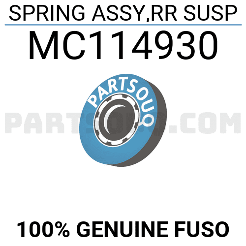 SPRING ASSY,RR SUSP MC114930 | FUSO Parts | PartSouq