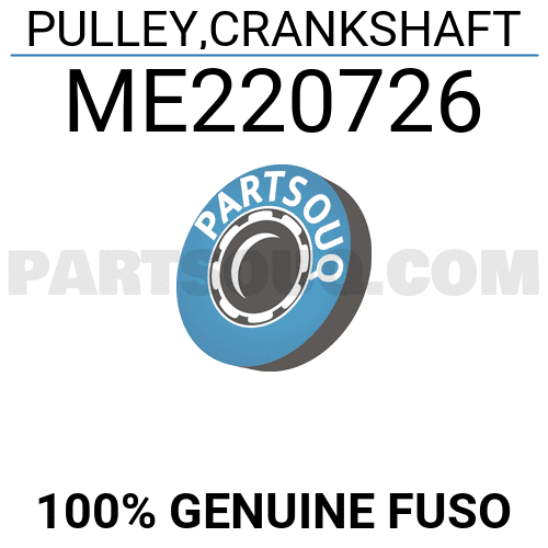 PULLEY,CRANKSHAFT ME220726 | FUSO Parts | PartSouq