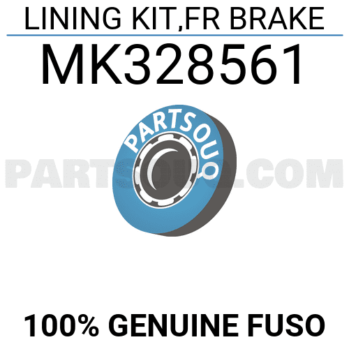 LINING KIT,FR BRAKE MK328561 | FUSO Parts | PartSouq