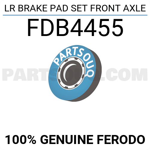 LR BRAKE PAD SET FRONT AXLE FDB4455 | Ferodo Parts | PartSouq