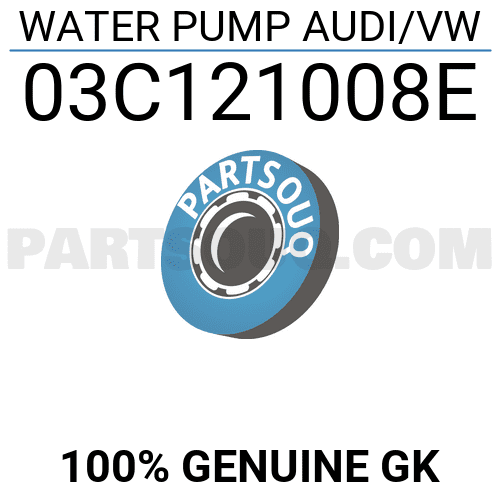 WATER PUMP AUDI/VW 03C121008E | GK Parts | PartSouq