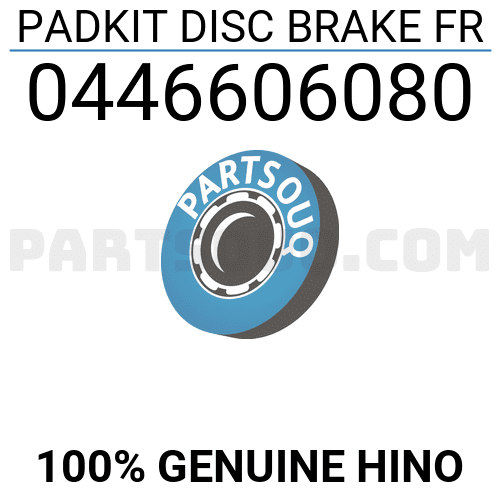 PADKIT DISC BRAKE FR 0446606080 | HINO Parts | PartSouq