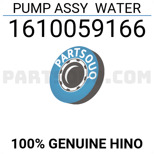 PUMP ASSY WATER 1610059166 | HINO Parts | PartSouq
