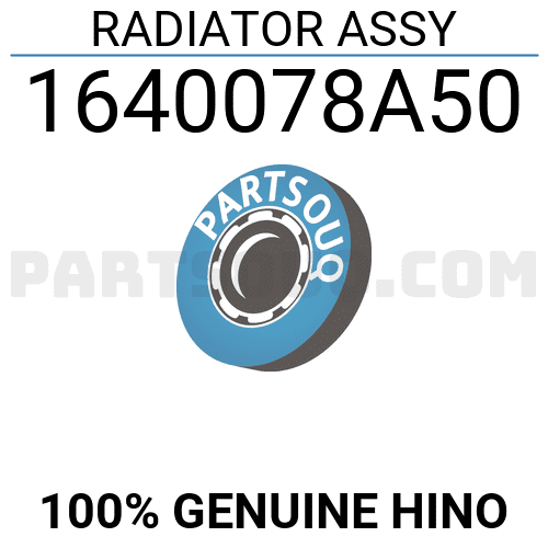 RADIATOR ASSY 1640078A50 | HINO Parts | PartSouq