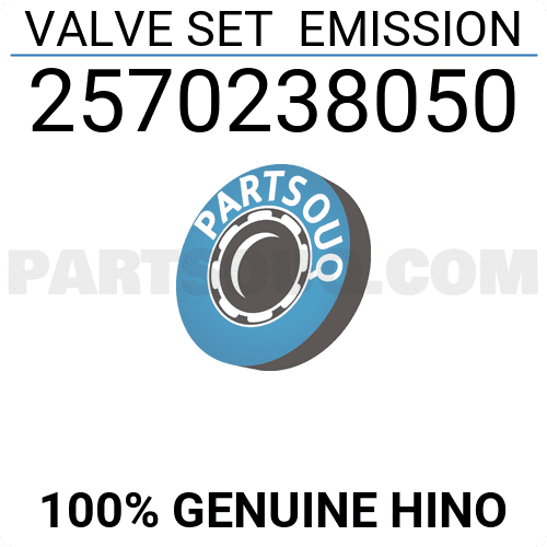 VALVE SET EMISSION 2570238050 | HINO Parts | PartSouq