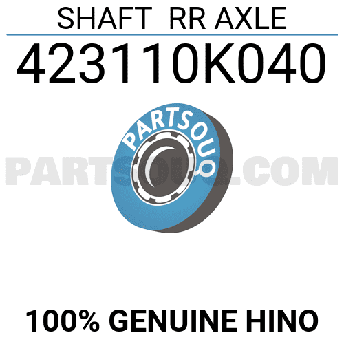 SHAFT RR AXLE 423110K040 | HINO Parts | PartSouq