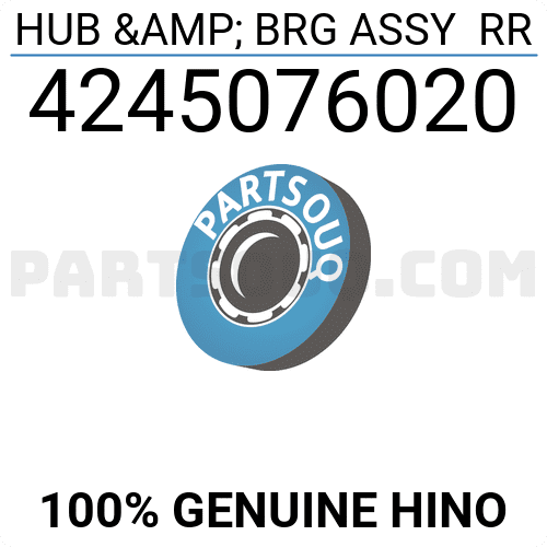 HUB & BRG ASSY RR 4245076020 | HINO Parts | PartSouq