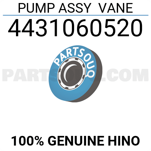 PUMP ASSY VANE 4431060520 | HINO Parts | PartSouq