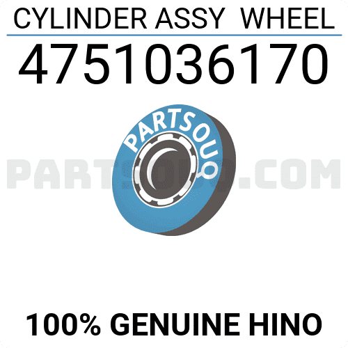 CYLINDER ASSY WHEEL 4751036170 | HINO Parts | PartSouq
