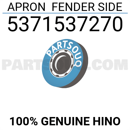 APRON FENDER SIDE 5371537270 | HINO Parts | PartSouq