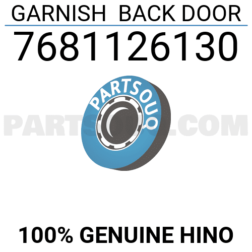 GARNISH BACK DOOR 7681126130 | HINO Parts | PartSouq