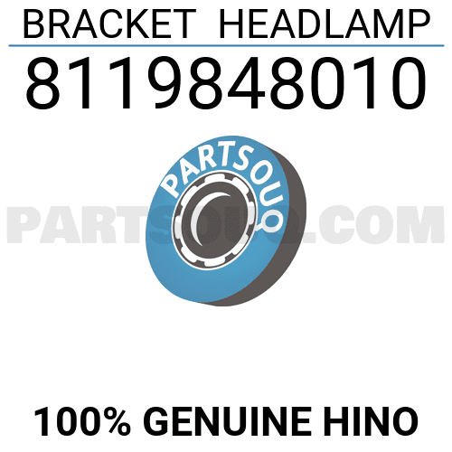 BRACKET HEADLAMP 8119848010 | HINO Parts | PartSouq