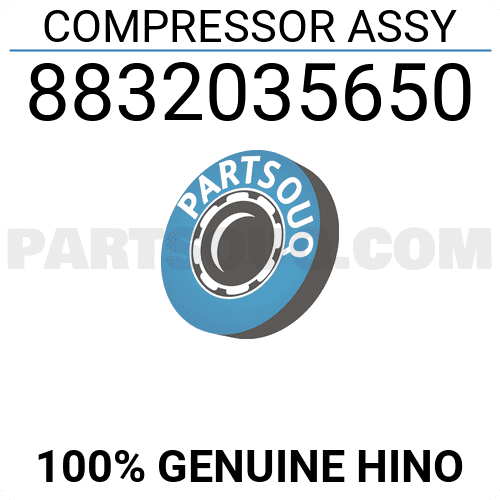 COMPRESSOR ASSY 8832035650 | HINO Parts | PartSouq