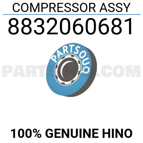 COMPRESSOR ASSY 8832060681 | HINO Parts | PartSouq