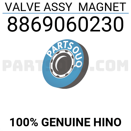 VALVE ASSY MAGNET 8869060230 | HINO Parts | PartSouq