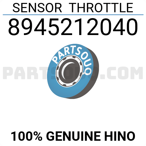 SENSOR THROTTLE 8945212040 | HINO Parts | PartSouq