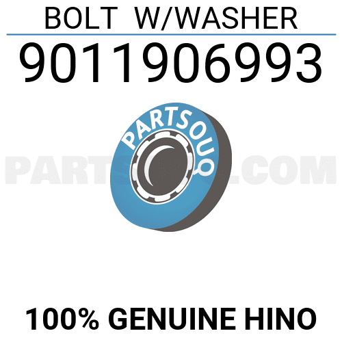 BOLT W/WASHER 9011906993 | HINO Parts | PartSouq