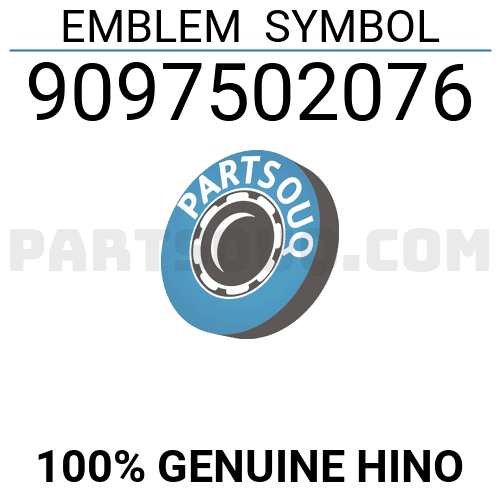 EMBLEM SYMBOL 9097502076 | HINO Parts | PartSouq