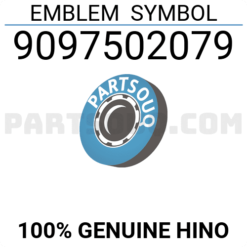 EMBLEM SYMBOL 9097502079 | HINO Parts | PartSouq