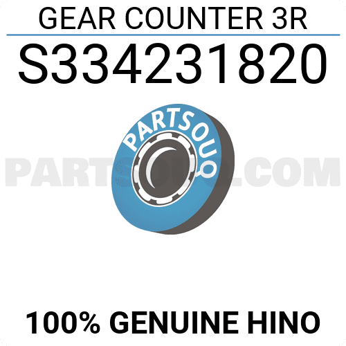 GEAR COUNTER 3R S334231820 | HINO Parts | PartSouq