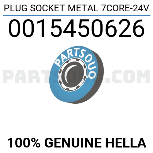 PLUG SOCKET METAL 7CORE-24V 0015450626 | Hella Parts | PartSouq