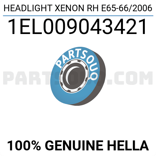 HEADLIGHT XENON RH E65-66/2006 1EL009043421 | Hella Parts | PartSouq