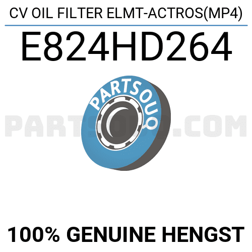 CV OIL FILTER ELMT-ACTROS(MP4) E824HD264 | Hengst Parts | PartSouq