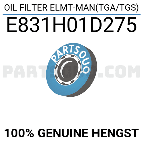 OIL FILTER ELMT-MAN(TGA/TGS) E831H01D275 | Hengst Parts | PartSouq